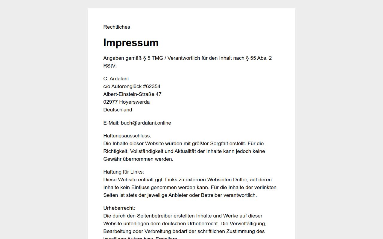 Rechtliches
